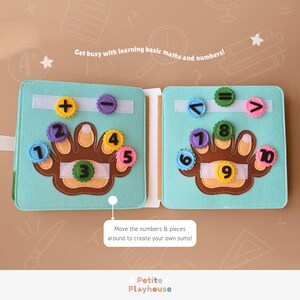Montessori Busy Book for Toddler Quiet Book Sensory Activity Book ...