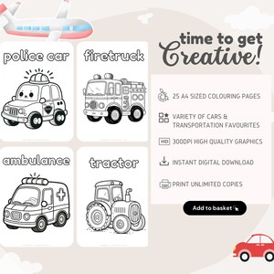 Printable Coloring Book Travel Kids Coloring Page Preschool Activity ...