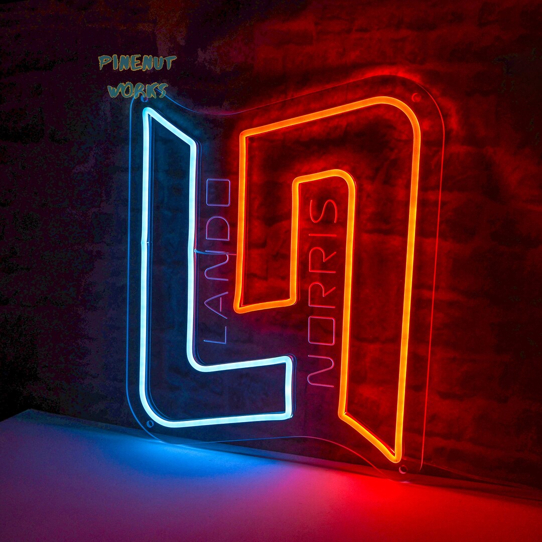 Lando 4 Neon Sign,formula One Neon Sign,f1 Wall Art,formula One Car ...