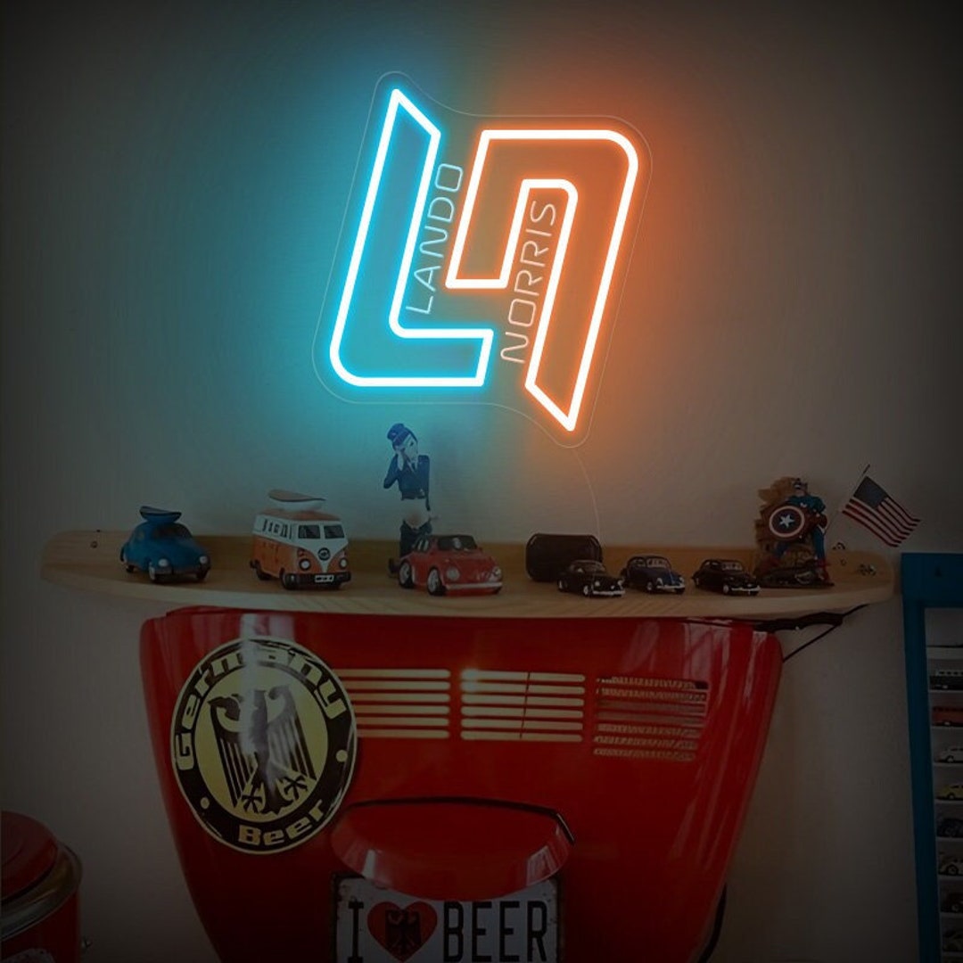 Lando Norris Neon Sign,f1 Wall Art,formula One Car Racing Home Wall ...