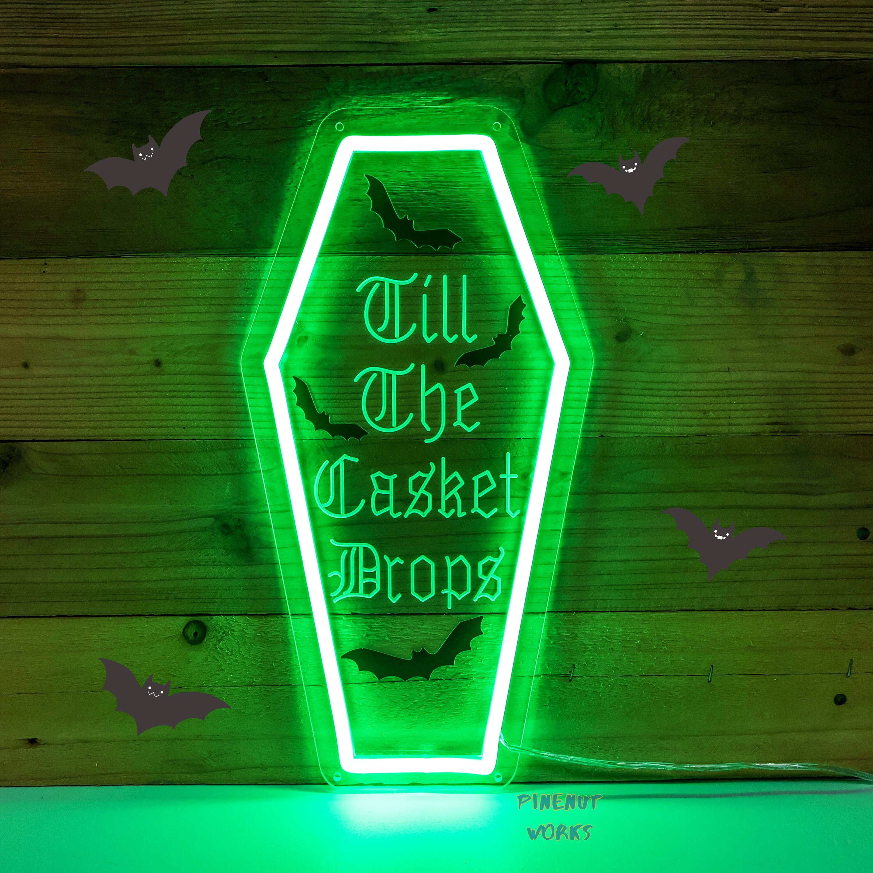 Custom Coffin Neon Sign,gothic Wedding Neon Sign,coffin Wall Sign ...