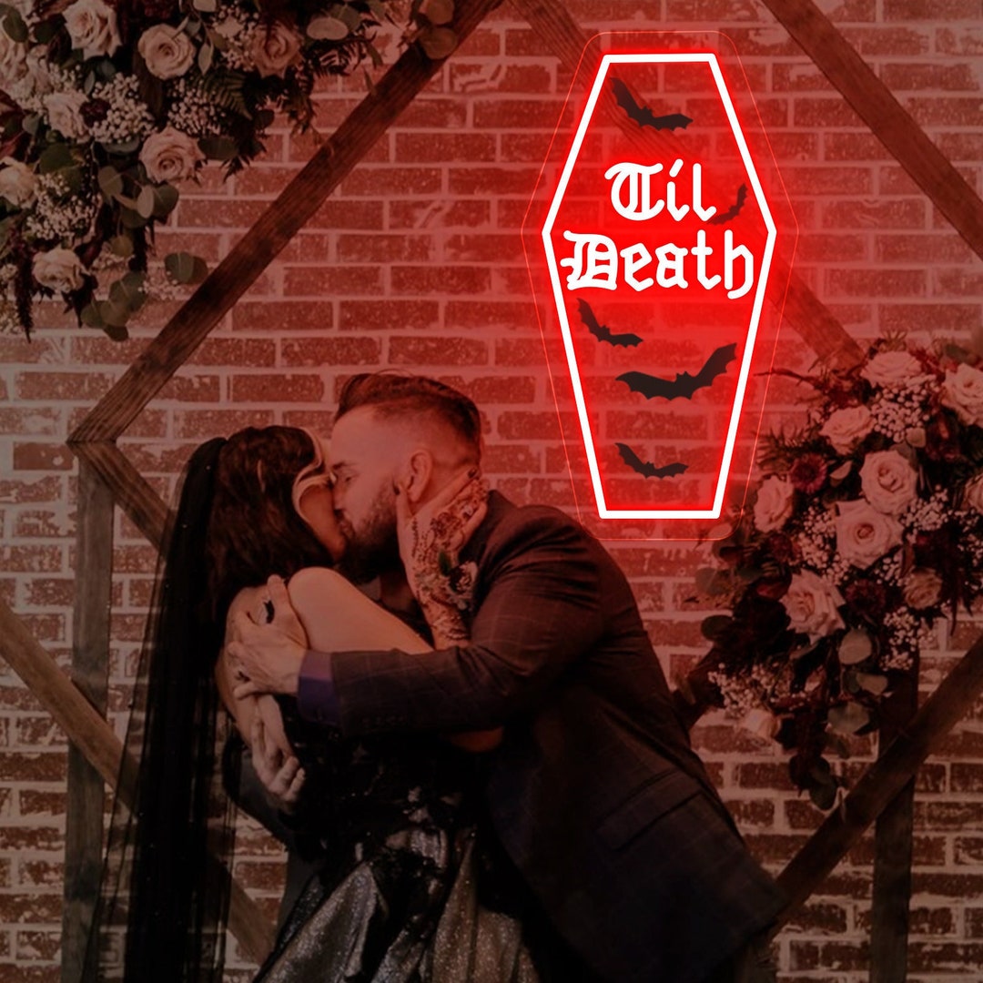 Custom Coffin Neon Sign,gothic Wedding Neon Sign,coffin Wall Sign ...