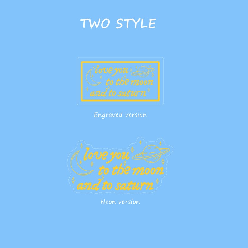 Love You to the Moon and to Saturn Neon Sign, Wedding Neon Sign ...