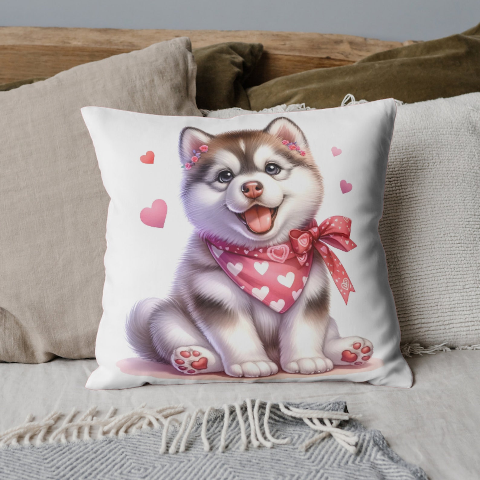 Valentine Husky Clipart Bundle PNG Love Valentine PNG for Card Making ...