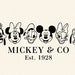 Mickey and Friends Svg, Mickey Co Svg, Png Instant Download, Printable ...