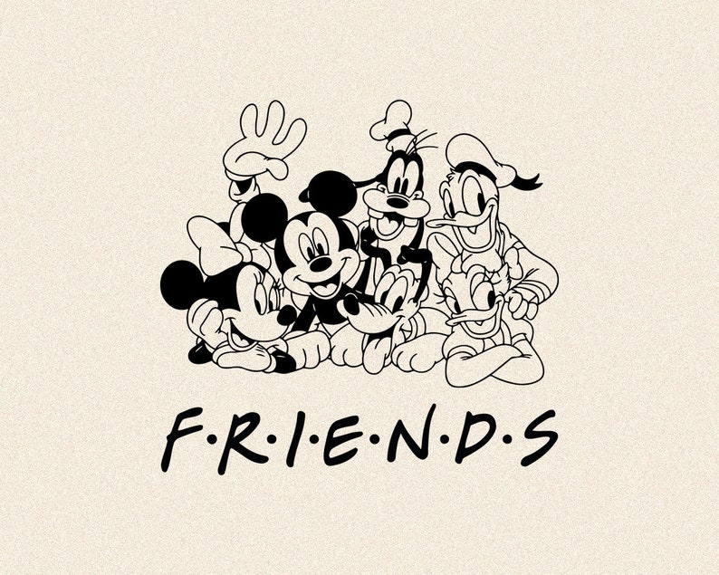 Mickey and Friends Svg Png Instant Download Printable Design Svg for ...