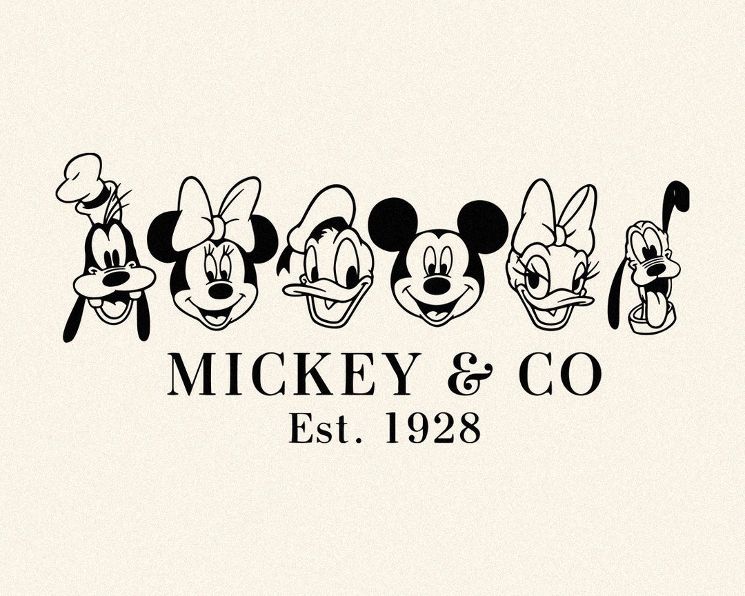 Mickey and Friends Svg, Mickey Co Svg, Png Instant Download, Printable ...