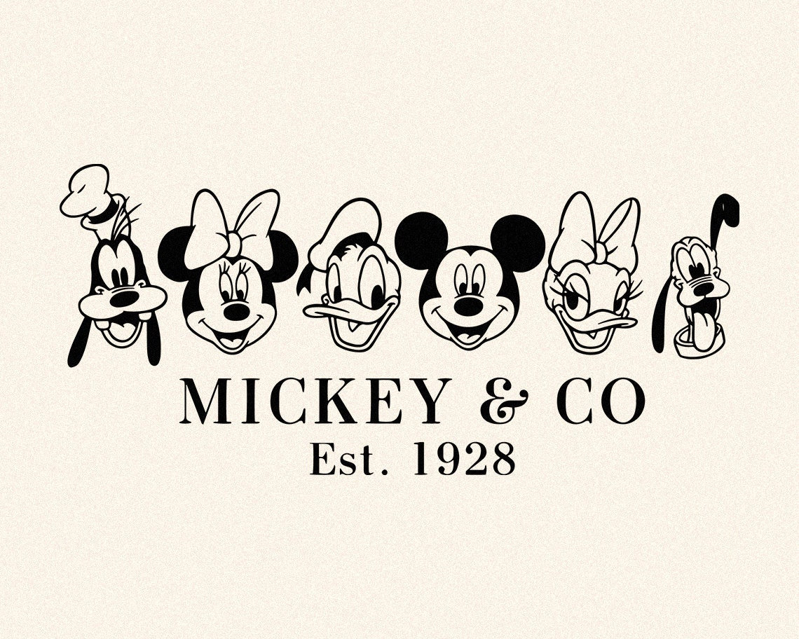 Mickey and Friends Svg, Mickey Co Svg, Png Instant Download, Printable ...