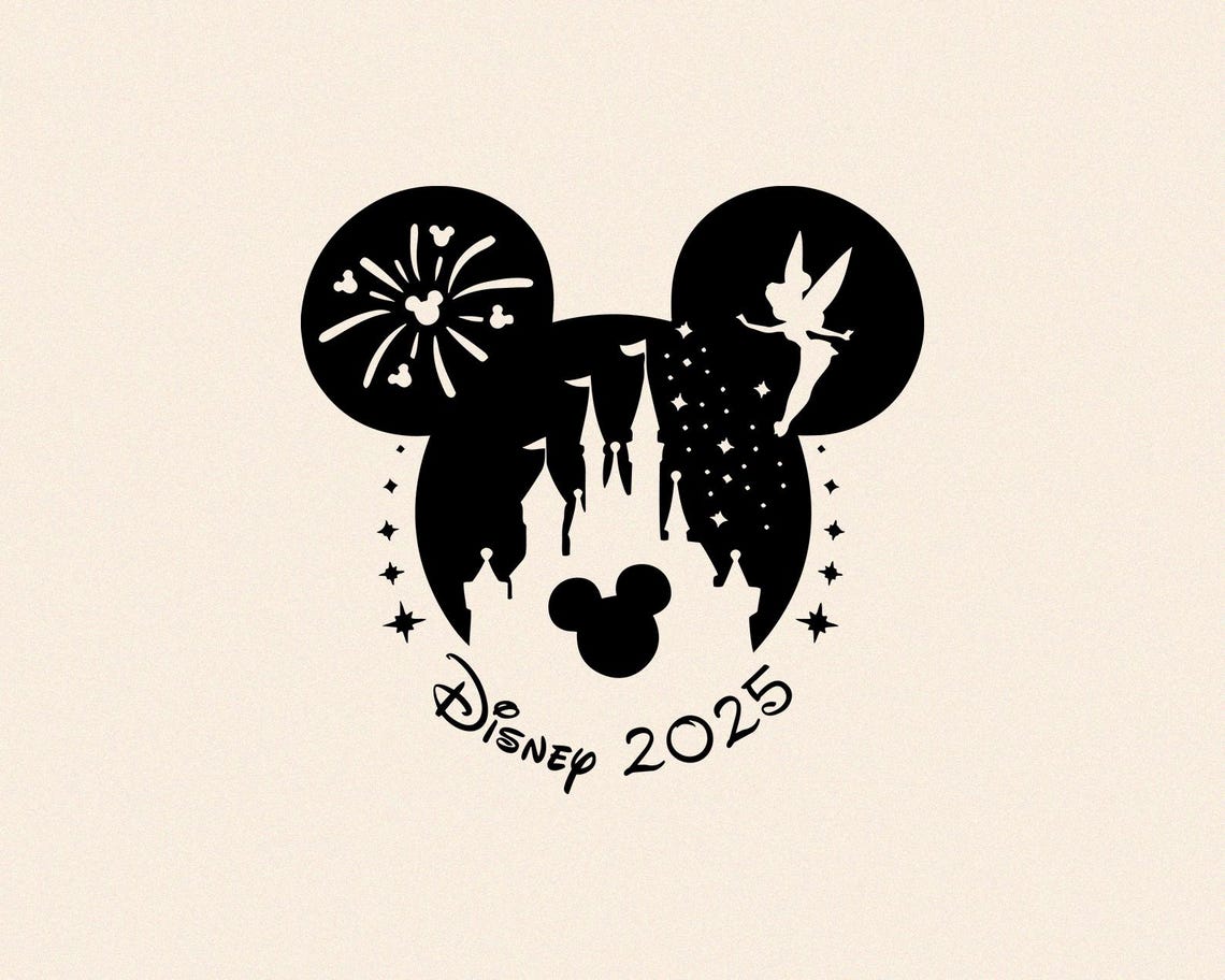 Mickey Ears Tinker Bell Castle, Mickey, 2025 - Silhouettes Digital ...