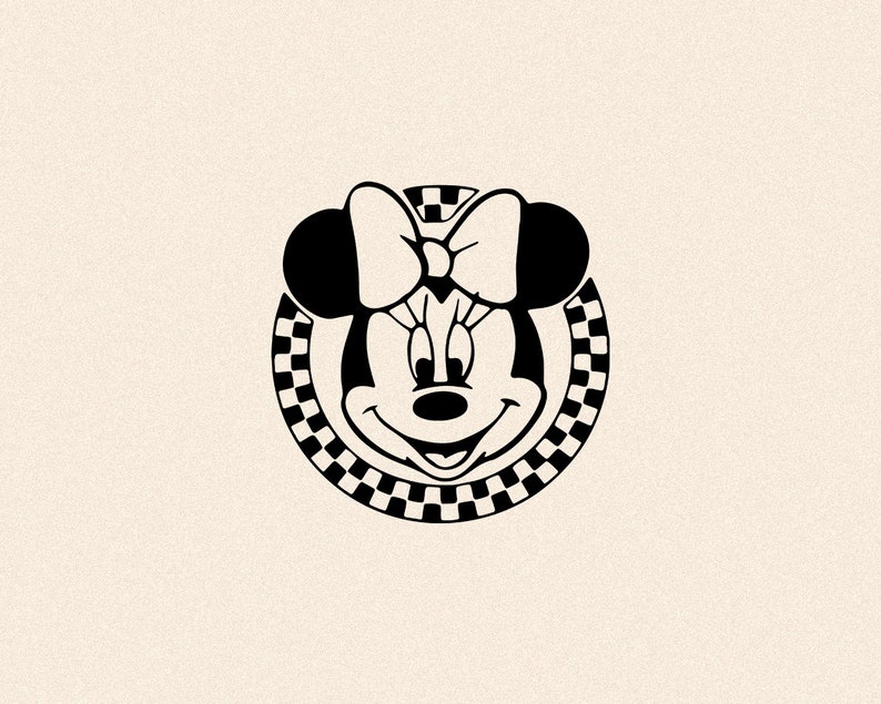 Checkered Mouse Svg, Mickey Minnie Mouse Svg, Magical Mouse Svg, Retro ...