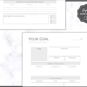 The Ulitmate Goal Planner, Goal Planner Bundle, Goal Tracker, Smart ...