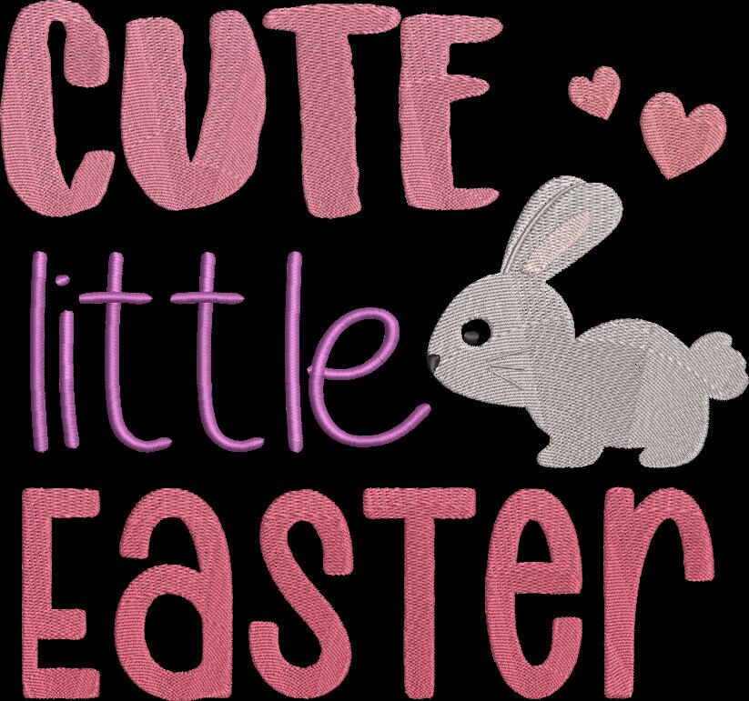 Happy Easter Peeps Embroidery Files Bundle, Cute Easter Bunny Pes Dst ...
