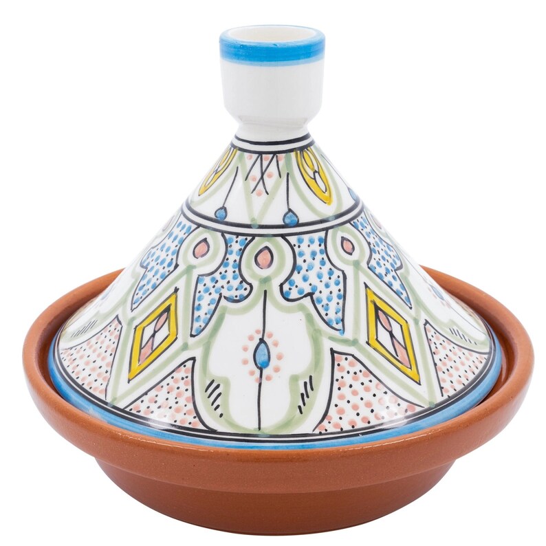 Moroccan Cooking Tagin Handcrafted Artisanal Pot Ceramic Dish Handmade ...