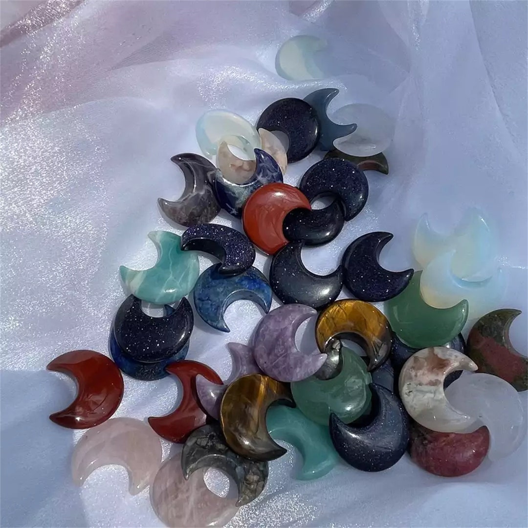 Healing Crystals, Crystal Moons, Precious Gems, Hand-carved Gems ...