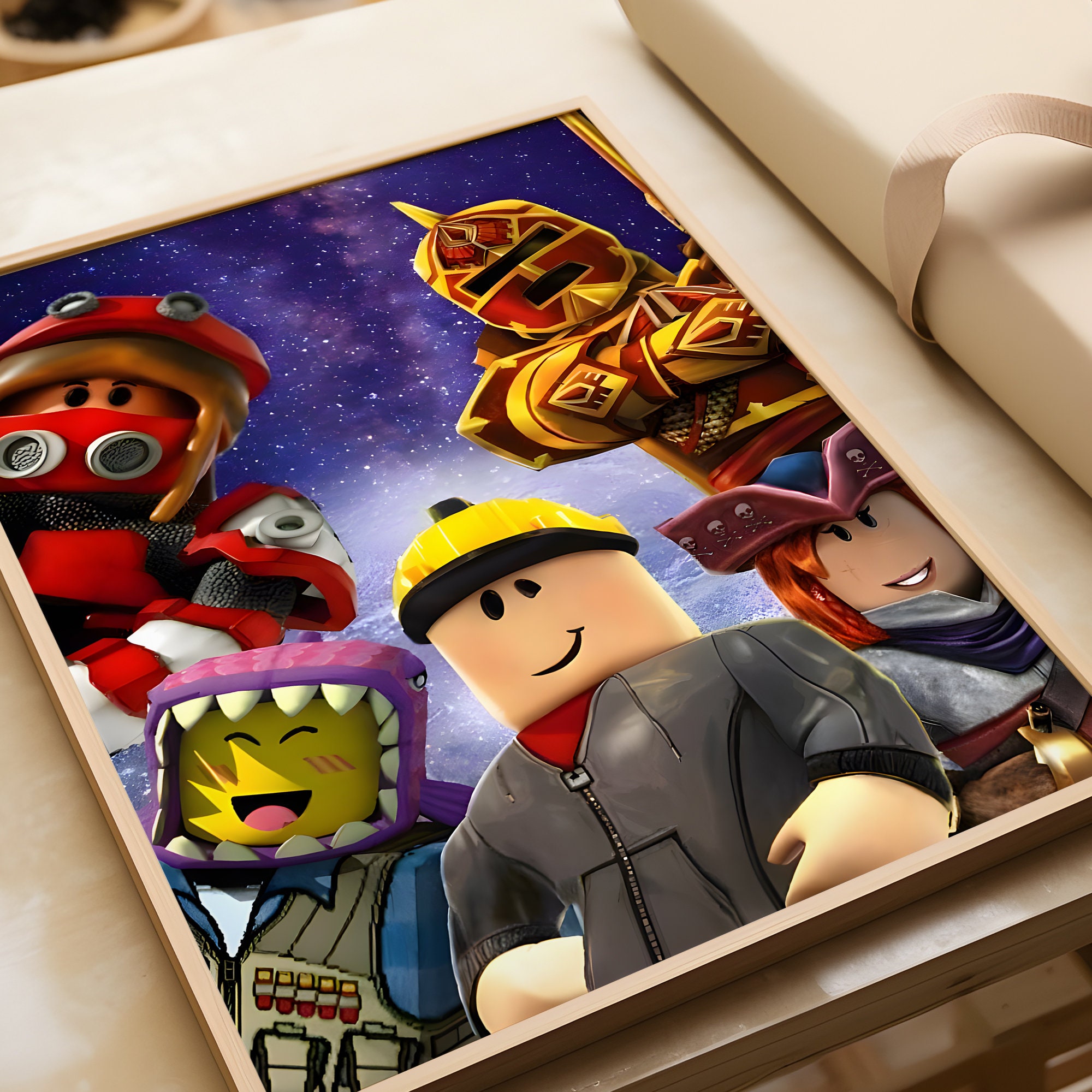 Roblox Poster Gaming Room Poster Print Game Video Games Digital Poster ...