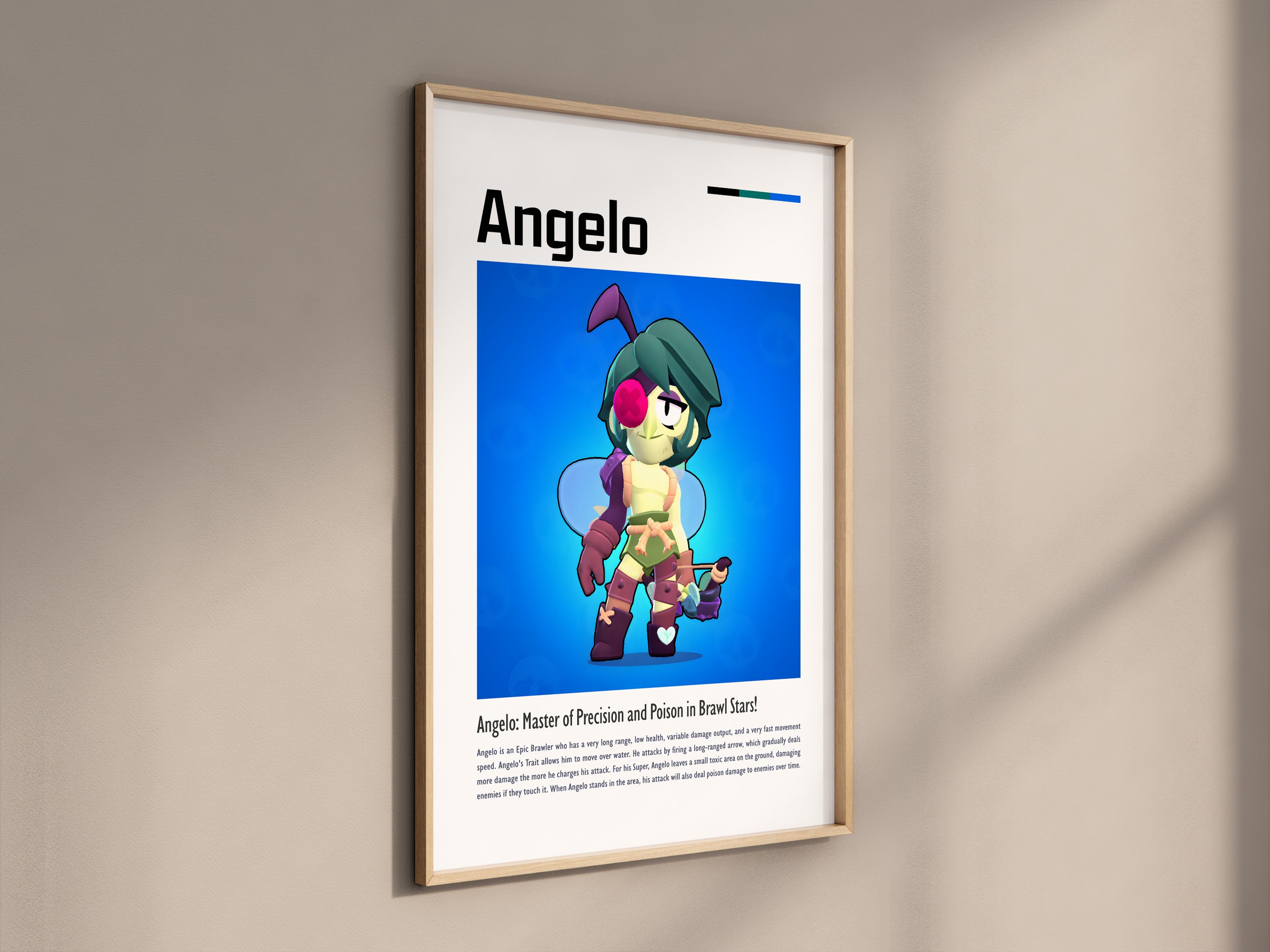 Angelo Brawl Stars Digital Poster Brawl Stars Clipart Brawl Stars ...