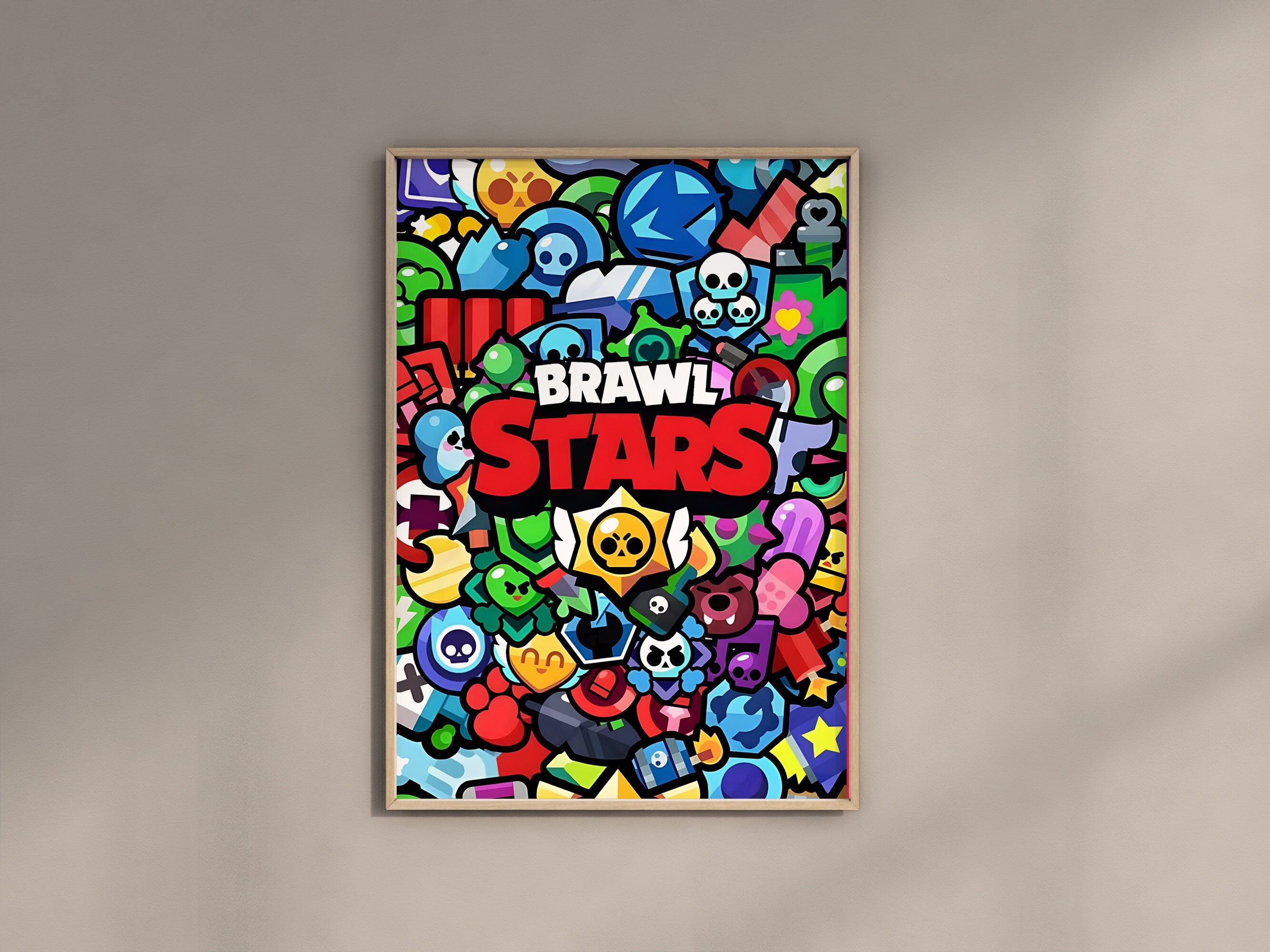 Brawl Stars Digital Poster Brawl Stars Clipart Brawl Stars Instant ...