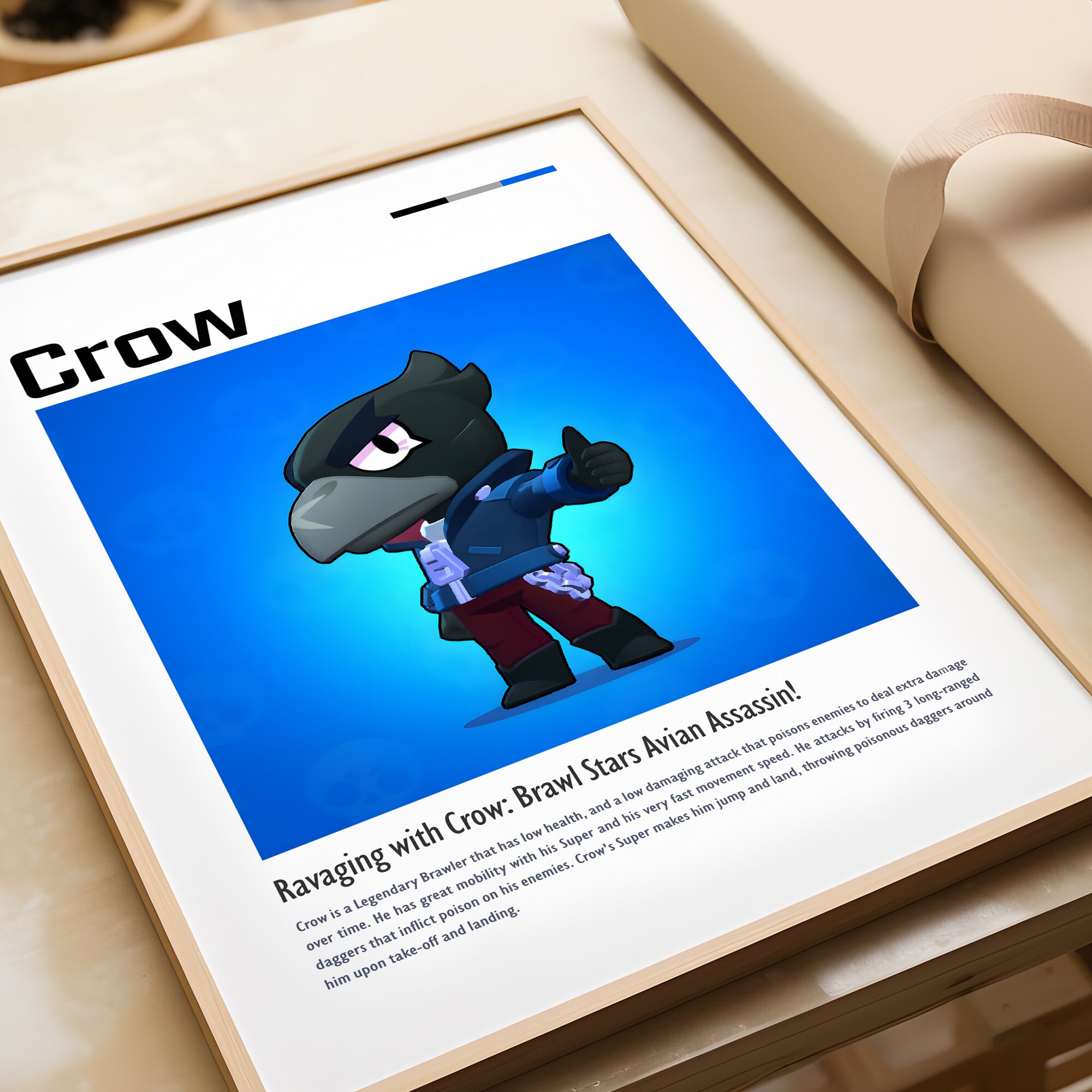 Brawl Stars Crow Digital Poster Brawl Stars Clipart Brawl Stars Instant ...