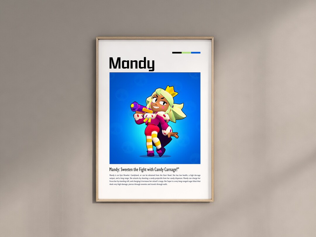 Mandy Brawl Stars Digital Poster Brawl Stars Clipart Brawl Stars ...