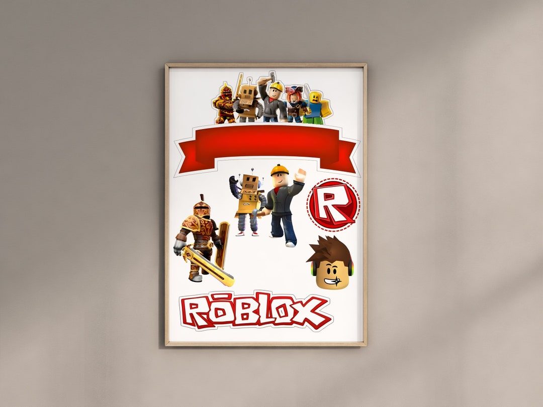 Roblox Poster Gaming Room Poster Print Game Video Games Digital Poster ...
