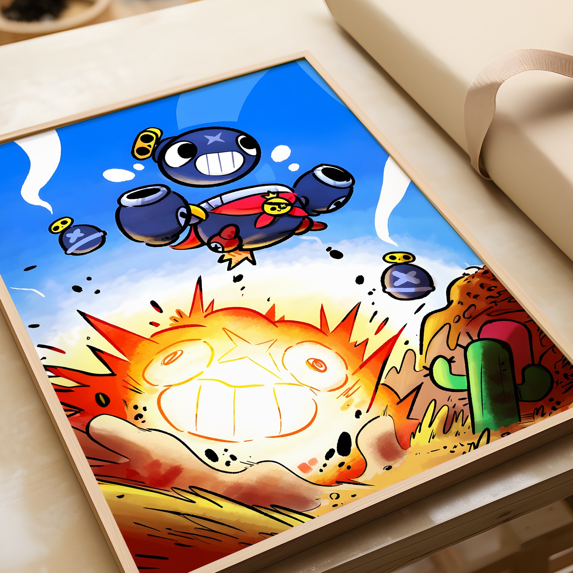 Brawl Stars Digital Poster Brawl Stars Clipart Brawl Stars Instant ...