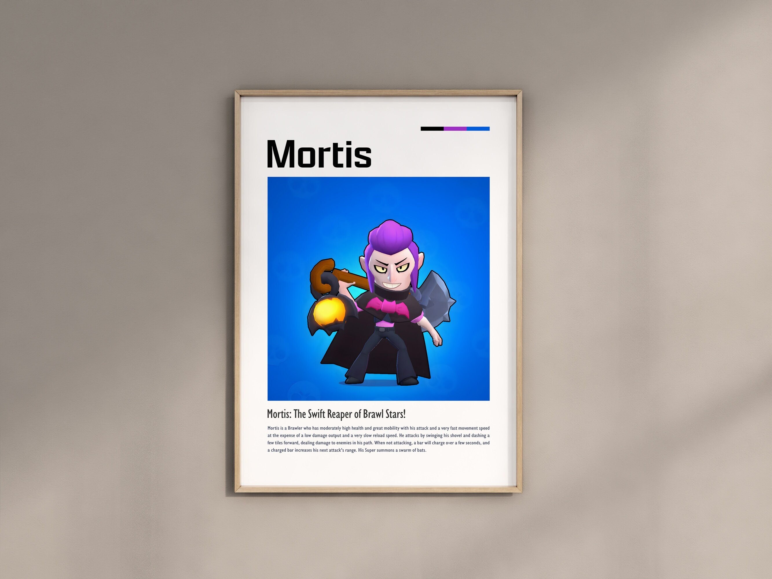 Mortis Brawl Stars Digital Poster Brawl Stars Clipart Brawl Stars ...