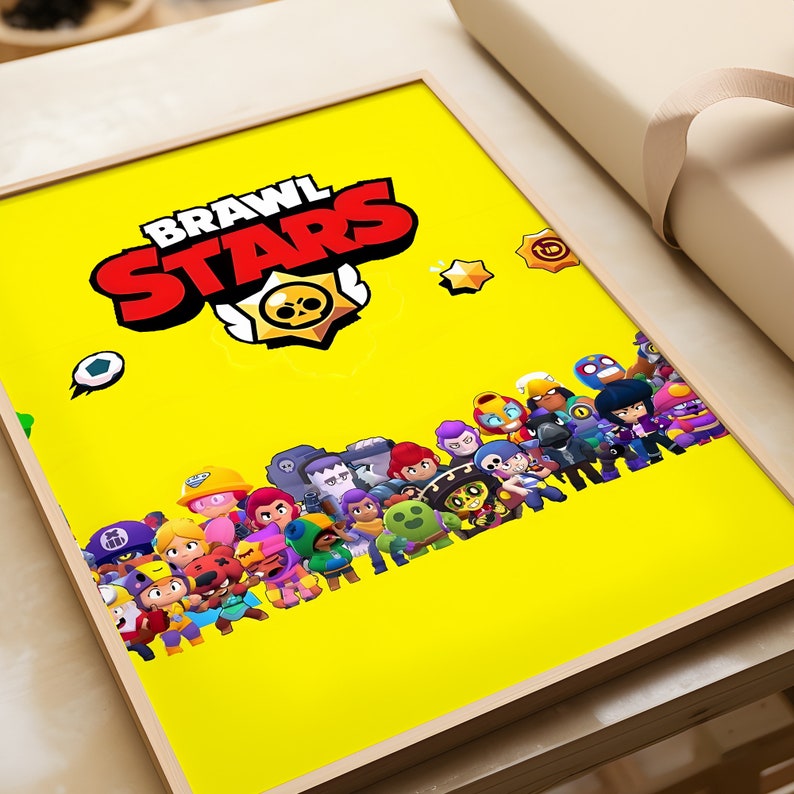Brawl Stars Digital Poster Brawl Stars Clipart Brawl Stars Descarga ...