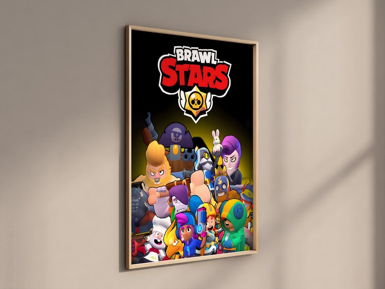 Brawl Stars Digital Poster Brawl Stars Clipart Brawl Stars Instant ...