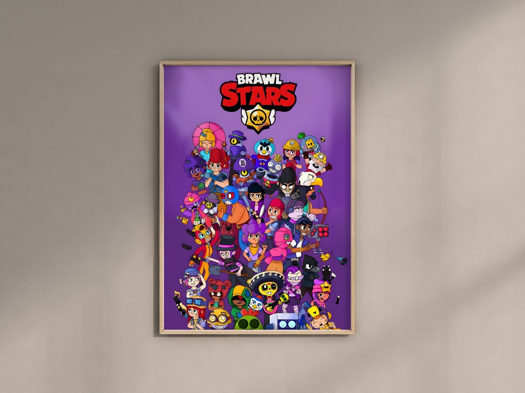 Brawl Stars Digital Poster Brawl Stars Clipart Brawl Stars Instant ...