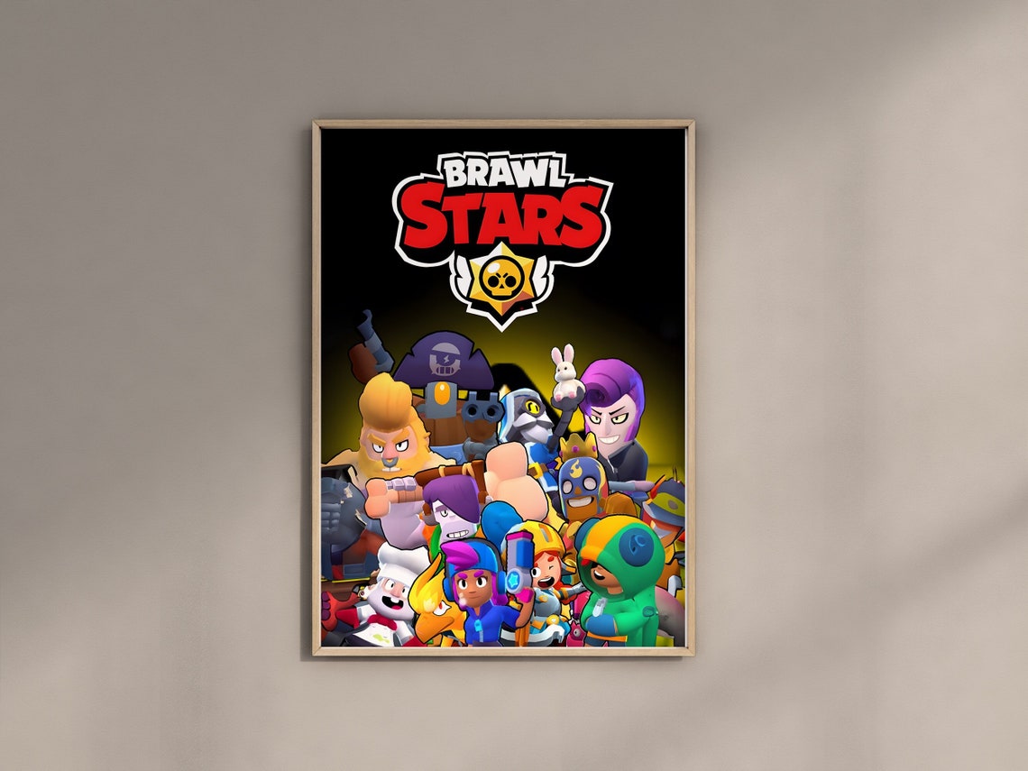 Buy Brawl Stars Digital Poster Brawl Stars Clipart Brawl Stars Instant ...