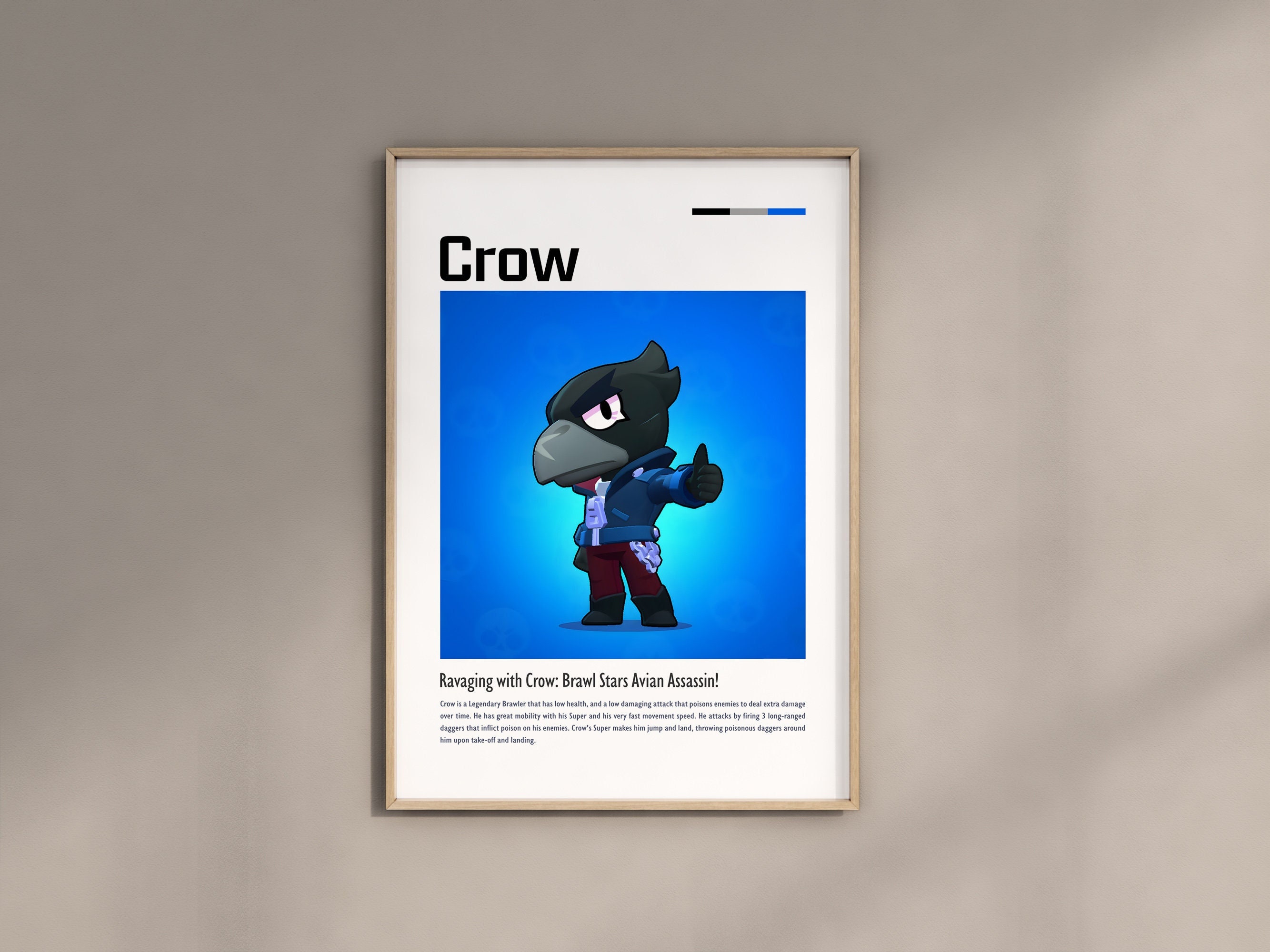 Brawl Stars Crow Digital Poster Brawl Stars Clipart Brawl Stars Instant ...