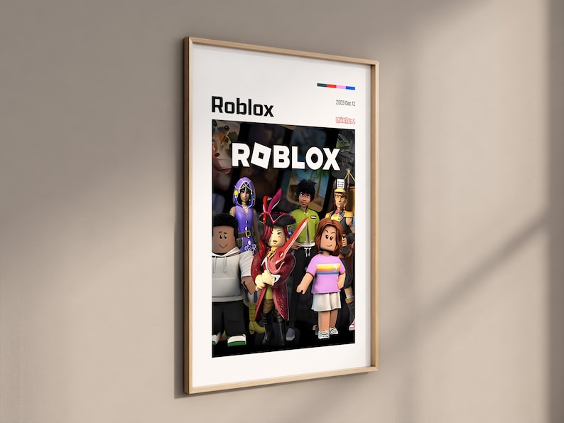 Roblox Poster Gaming Room Poster Print Game Video Games Digital Poster ...
