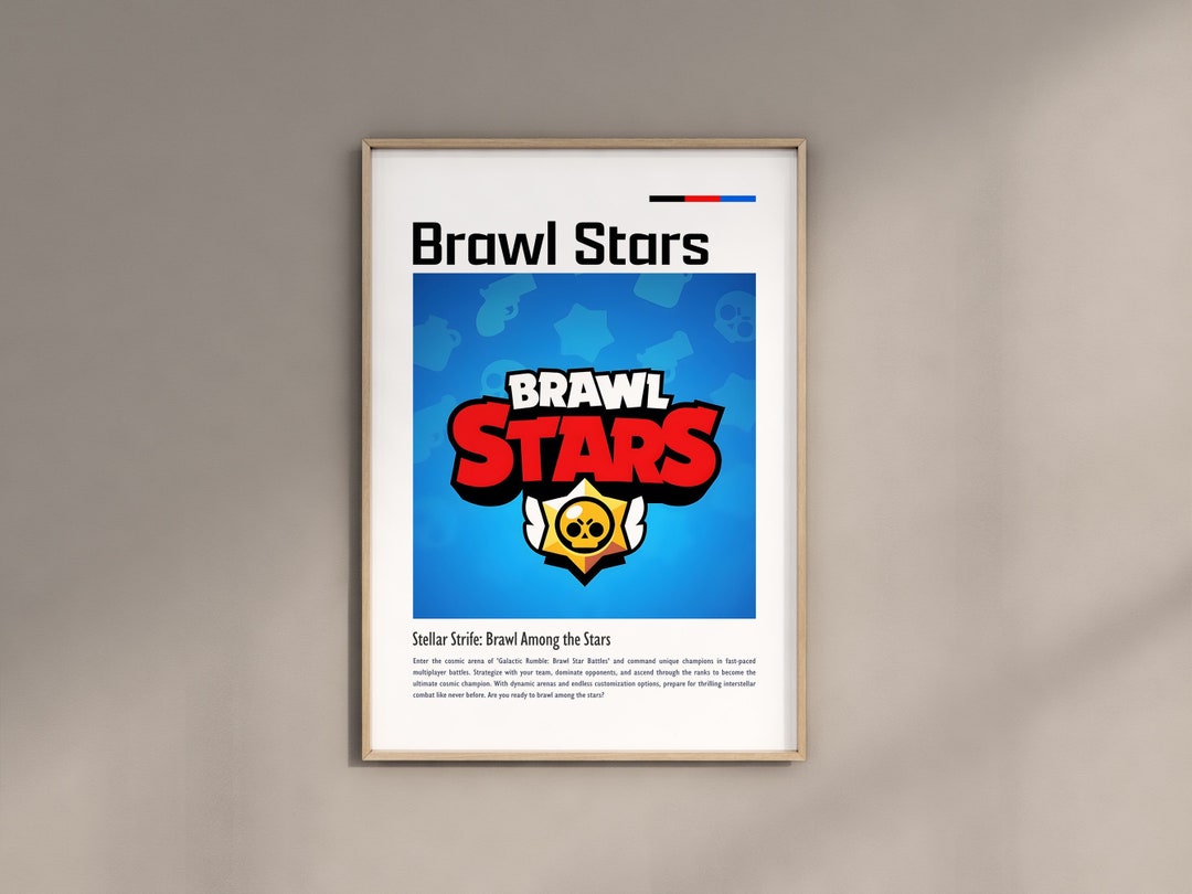 Brawl Stars Digital Poster Brawl Stars Clipart Brawl Stars Instant ...