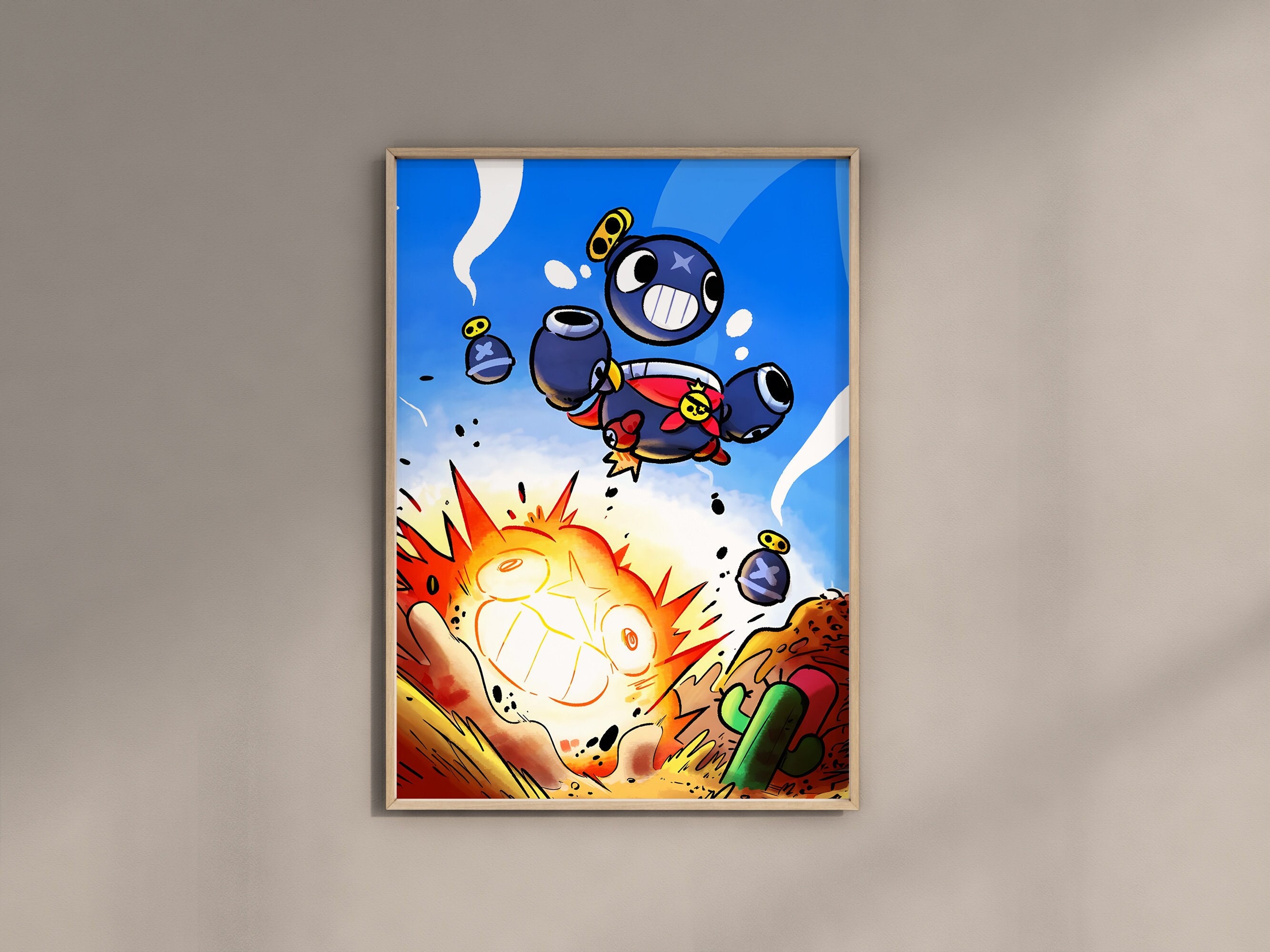 Brawl Stars Digital Poster Brawl Stars Clipart Brawl Stars Instant ...