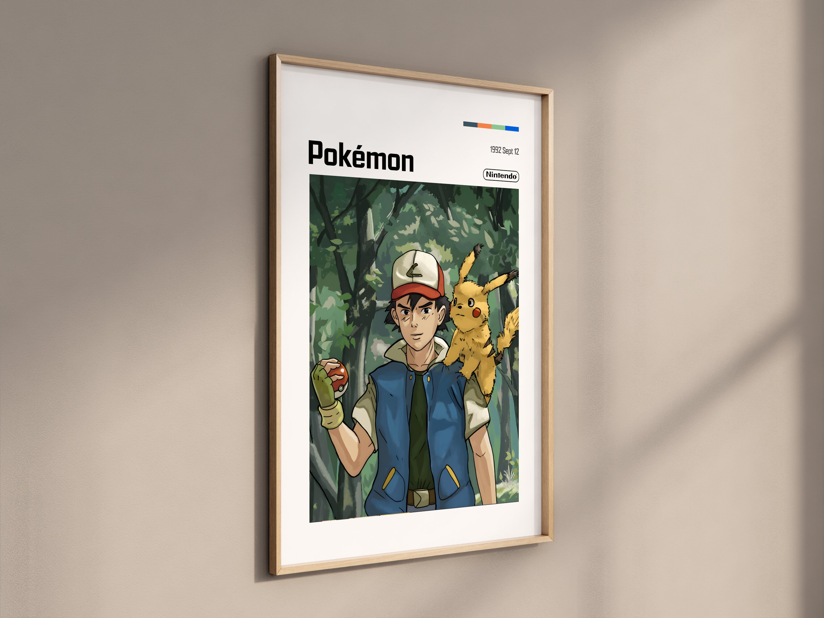 Pokemon Poster Gaming Room Poster Print Game Video Games Digital Poster ...