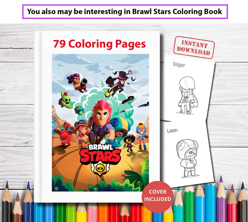 Brawl Stars Digital Poster Brawl Stars Clipart Brawl Stars Instant ...