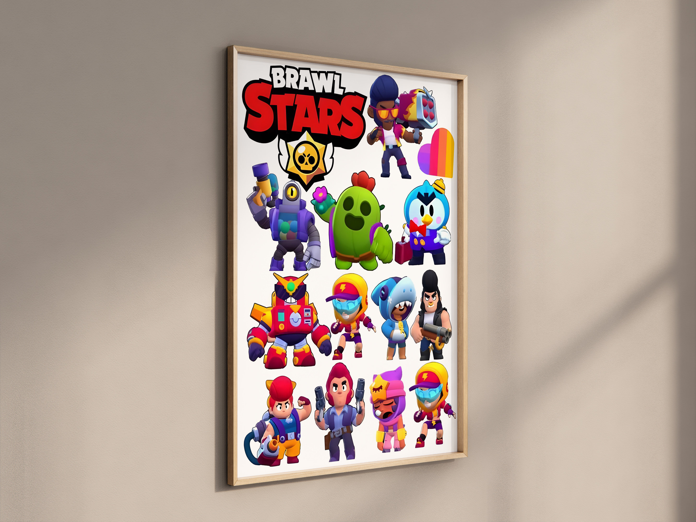 Brawl Stars Digital Poster Brawl Stars Clipart Brawl Stars Instant ...