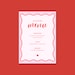Menu Pink Red Wavy Editable Template, Girls Night, Instant Download ...