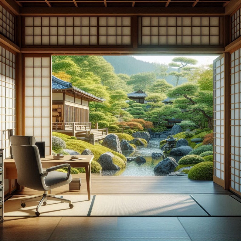 Japanese Zen Garden Zoom Background Japanese Home Zen Garden Virtual ...