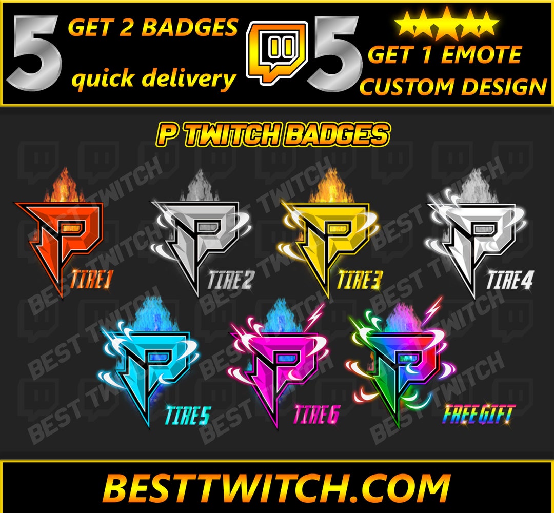 Latter Kick Badges, Twitch Logo, Streamer Badges Free Sub Badges ...