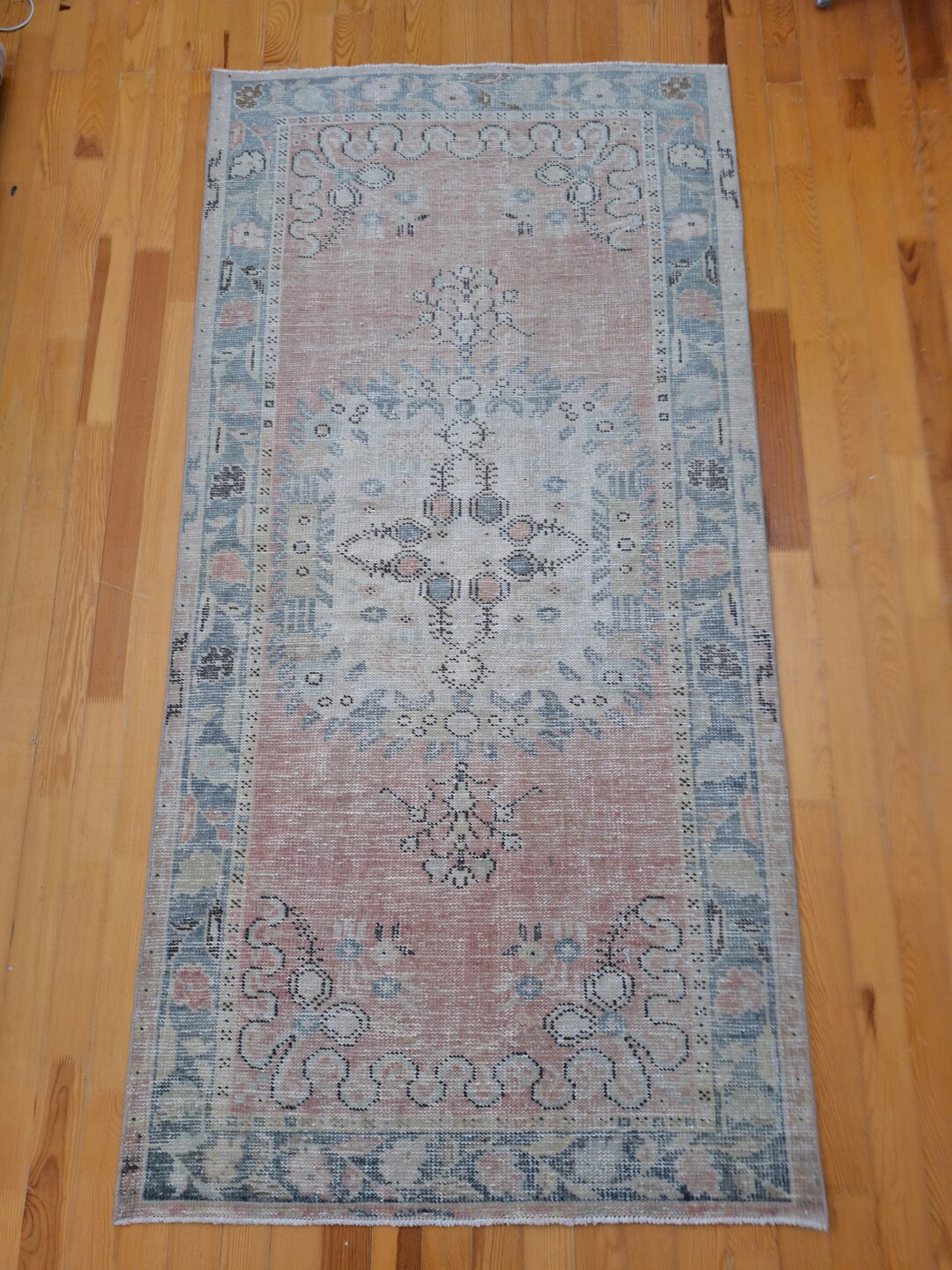 3x6 Natural Area Rug,vintage Turkish Beige and Pale Pink Carpet,home ...