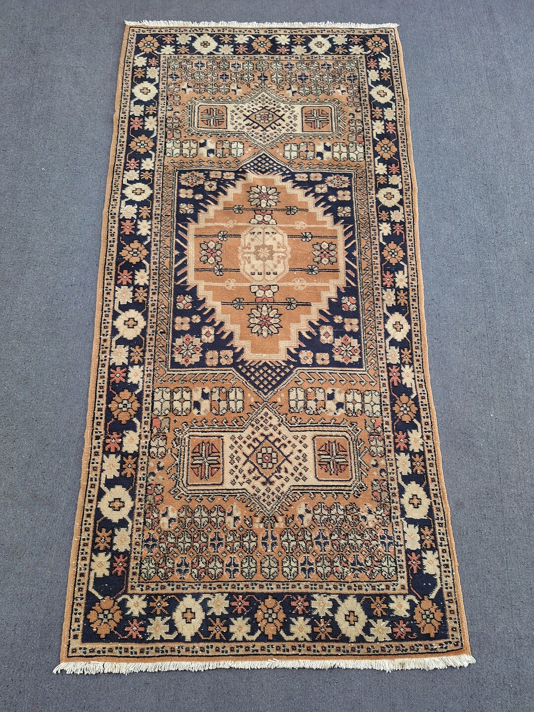 4x8 Turkish Rug ,4x8 Handmade Rug,wool Area Rug, Oushak Vintage Rug,4x8 ...