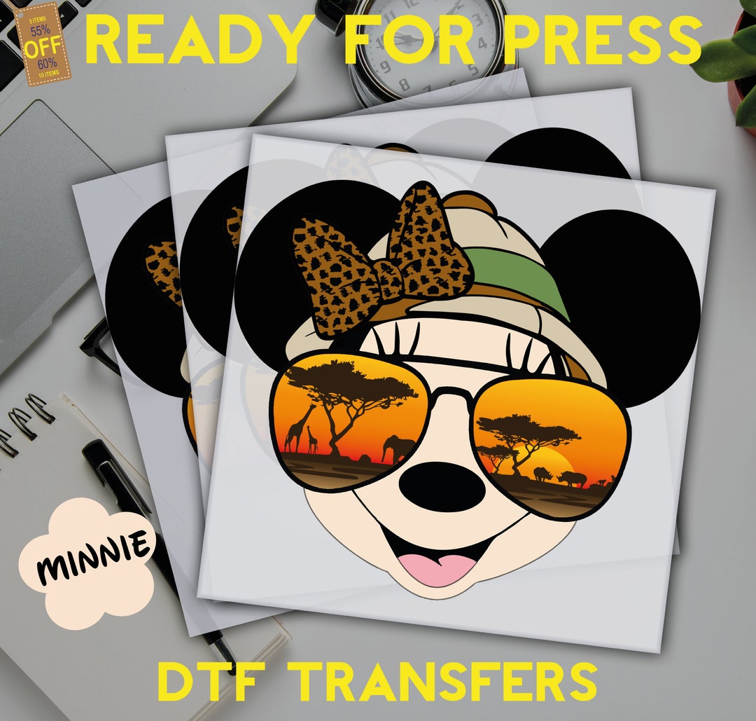 Disney Safari Characters Ready to Press, Mickey and Friends DTF ...