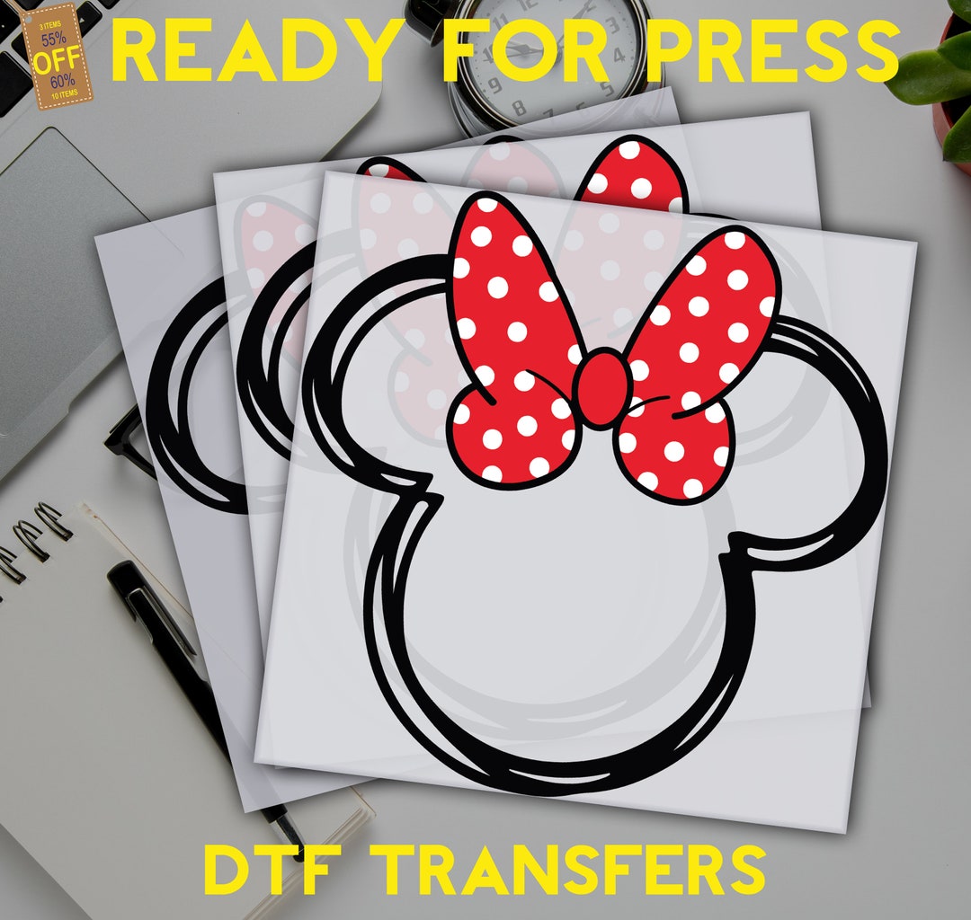 Disney Minnie Dtf, Minnie Dtf Transfer, Disney Ready to Press, Disney ...