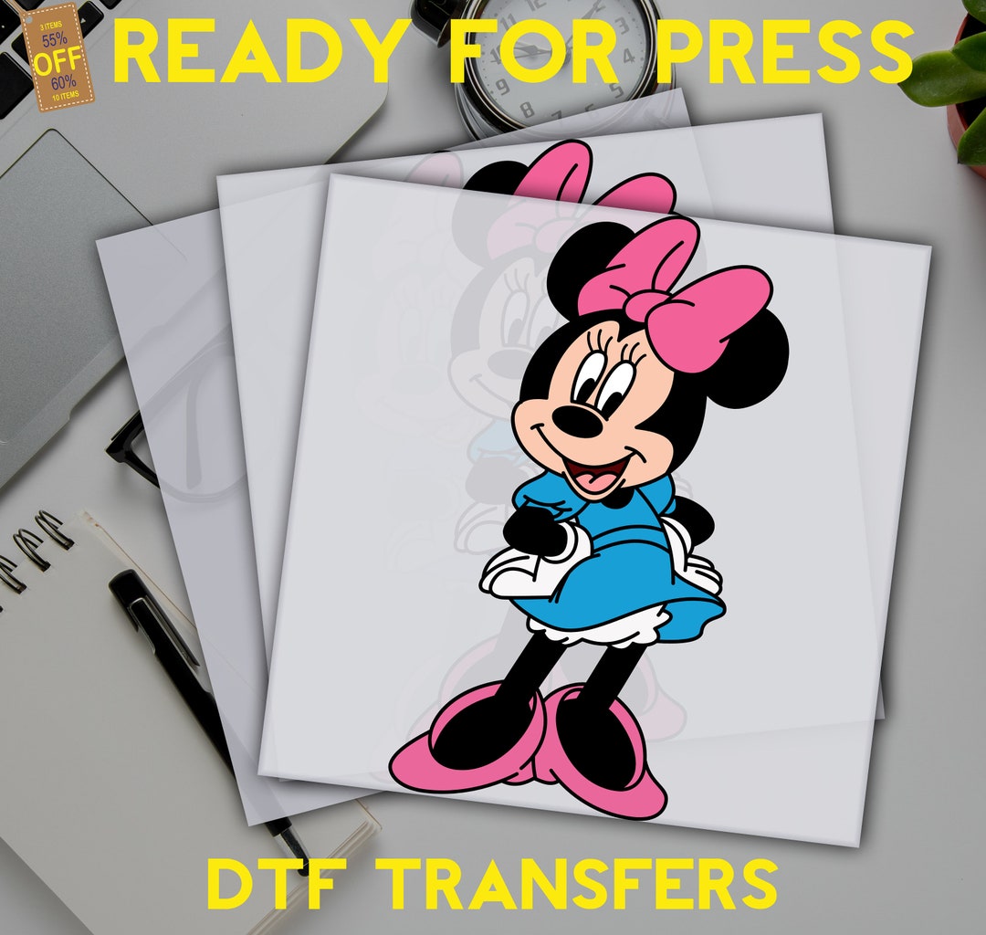 Disney Minnie Dtf, Minnie Dtf Transfer, Disney Ready to Press, Disney ...