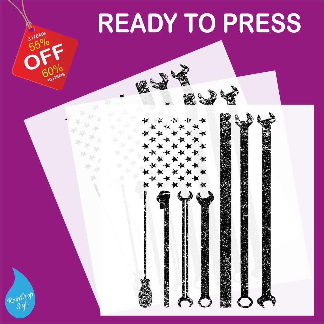 Mechanic Engineer DTF Transfers, Ready for Press Heat Transfers, Custom ...