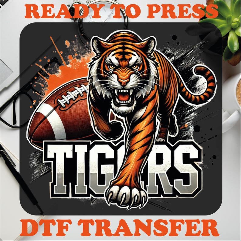 Vintage Tiger Graphic DTF - Retro Wild Cat Heat Transfer - Etsy