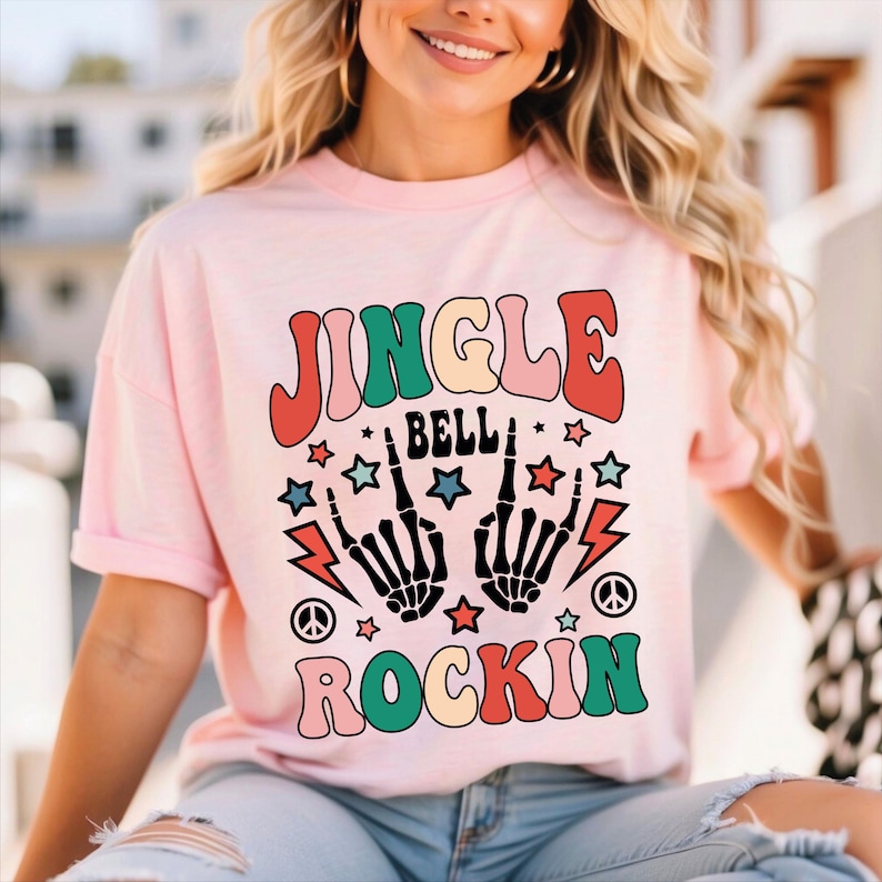 Christmas Jingle Bell Rock Skeleton Hand DTF Heat Transfer - Etsy