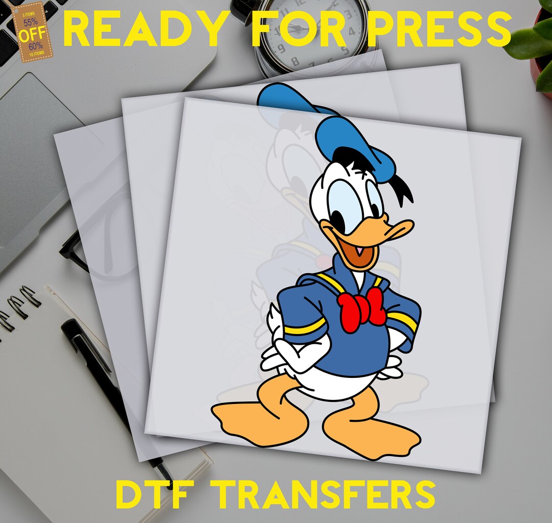 Disney Donald Duck Dtf, Donald Dtf Transfer, Disney Ready to Press ...