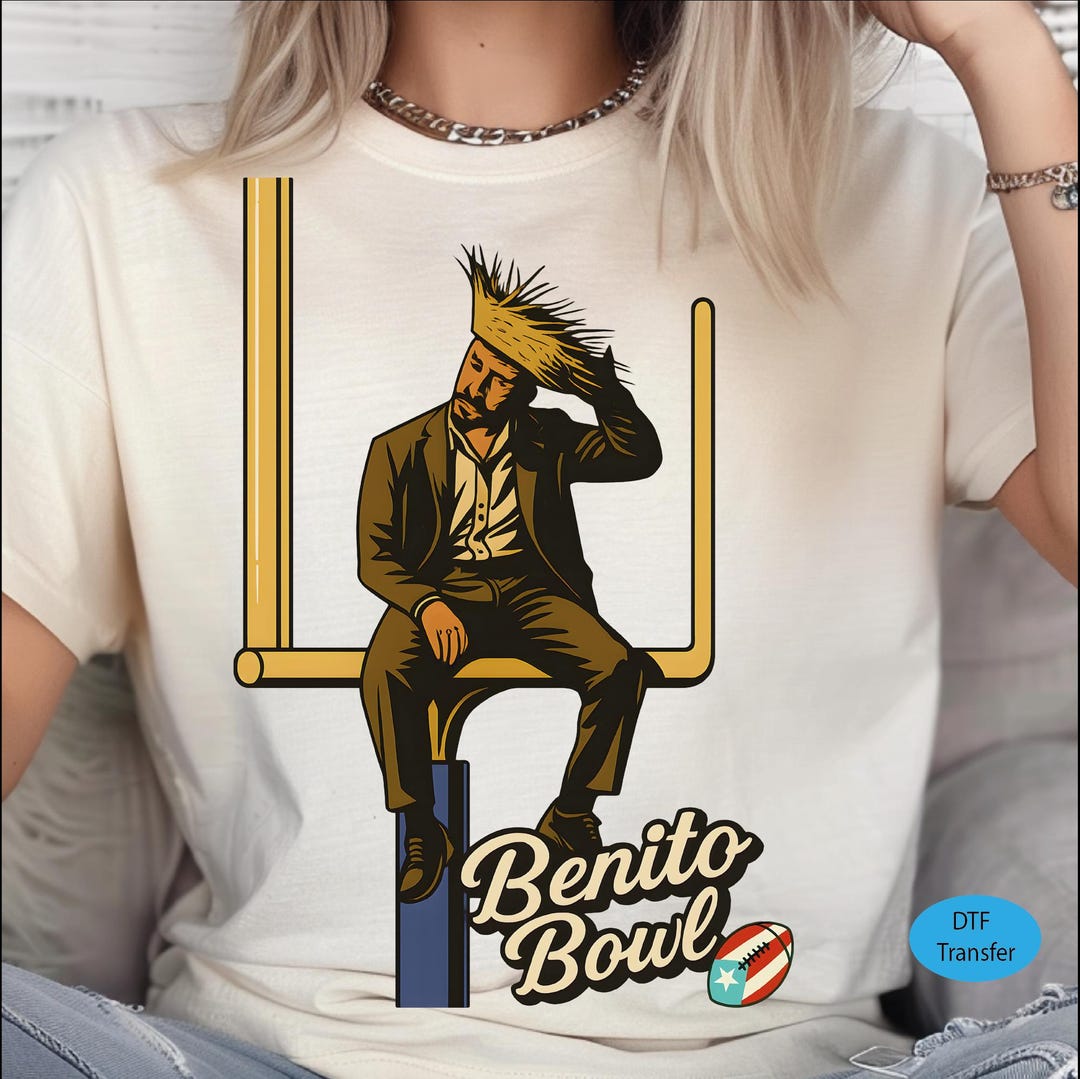 Benito Bowl Ready to Press, Bad Bunny Super Bowl LX 2026 Dtf Transfer ...